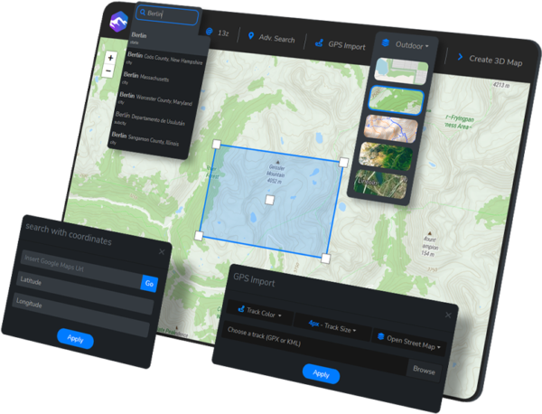 3D Map Maker | Create Custom 3D Maps Online