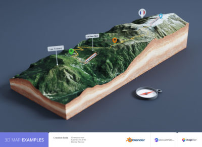 Free Blender Addon 3D Map – 3D-Mapper | Create Your Own 3D Map Online