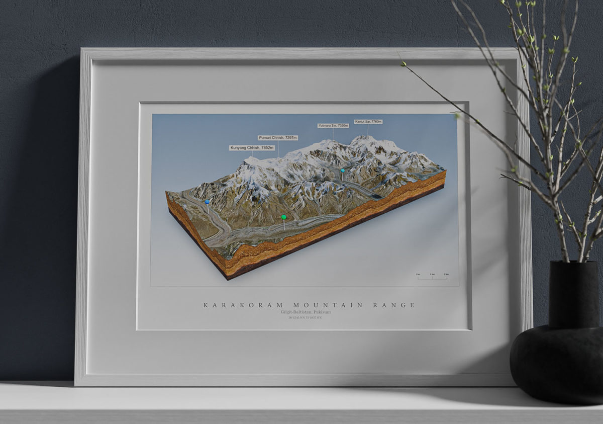 3D map Pakistan | Create Custom 3D Maps Online