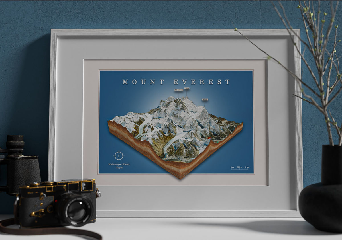Mount Everest 3D Map – Download, 3D Print & Explore the Himalayas