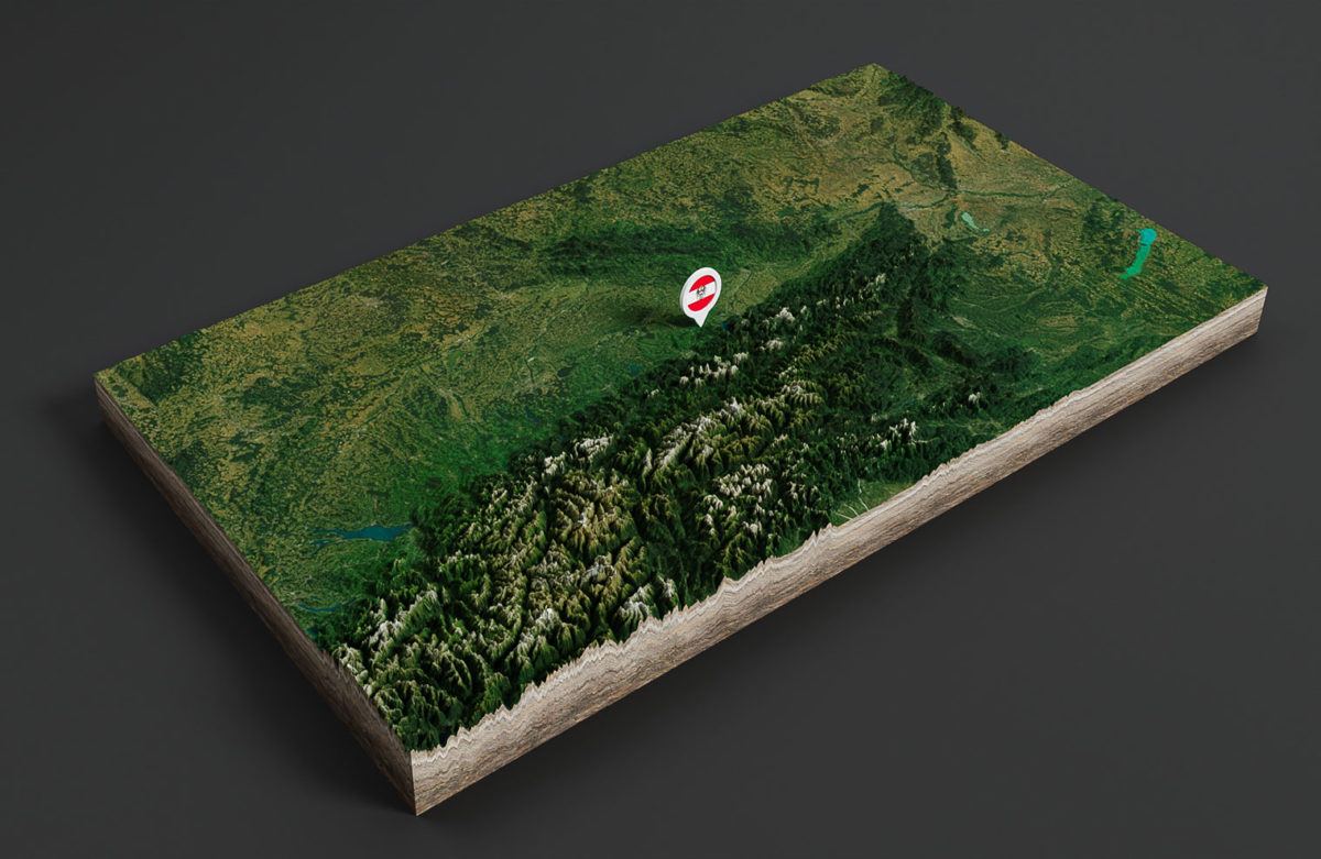 Austria 3D Map | Create Custom 3D Maps Online