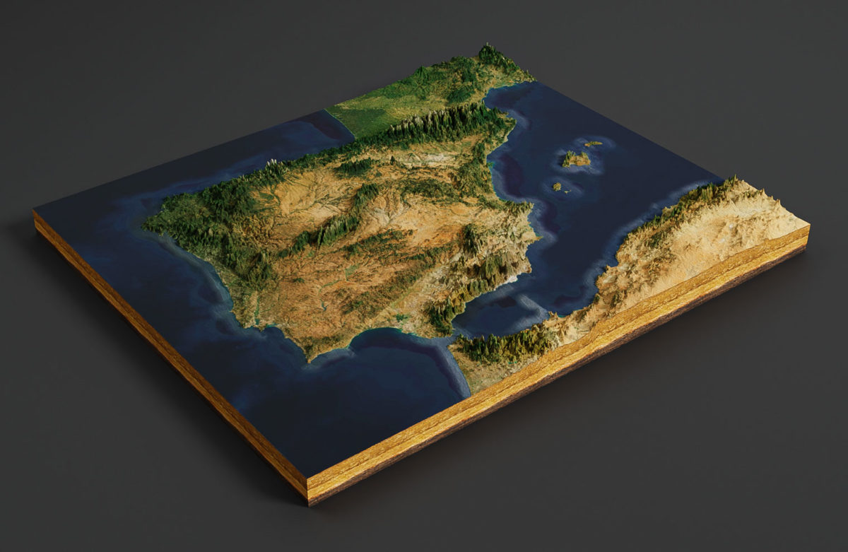Spain 3D map | Create Custom 3D Maps Online