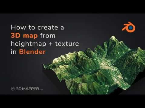 Blender 3D Map from Heightmap | Create Custom 3D Maps Online